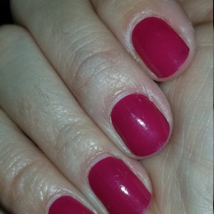 Raspberry Red Nail Wraps / Solid Color Nail Wraps - Etsy