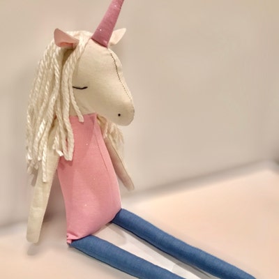 Unicorn Sewing Pattern & Tutorial PDF Stuffed Unicorn Pattern DIY ...
