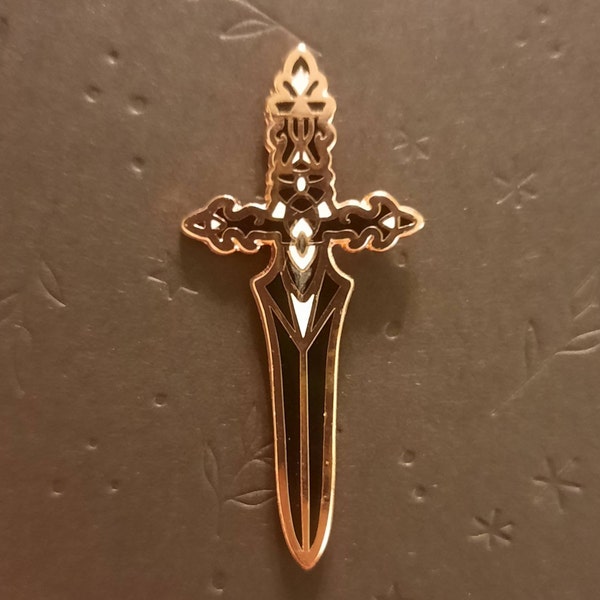 SECONDS SALE Dagger Enamel Pin, Warrior Pin, Sword Pin, Fantasy Pin ...