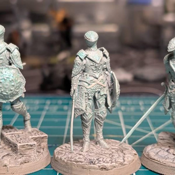 Argent Knights / Tabletop Model / Miniature Figurine | Realsteone ...