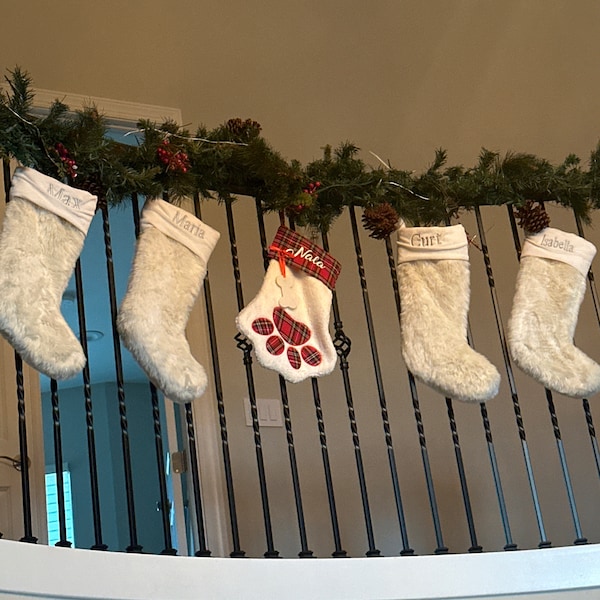 Personalized Pet Stocking, Blank Pet Stocking, Christmas Stocking, Dog ...