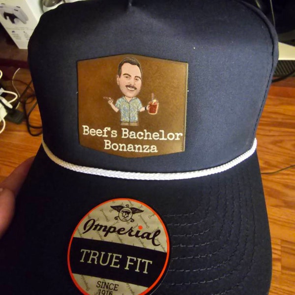 Bachelor Party Hat, Guy Trip Hat, Bachelor Party Favors, Leatherstrap ...