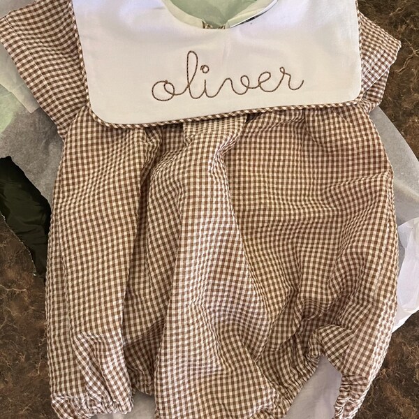 Baby Girl Monogrammed Bloomers/diaper Cover Gown and Burp Cloth Set ...