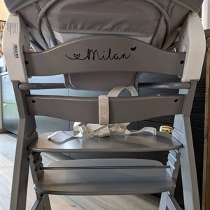 High Chair Stickers Name Stickers Individual | Etsy