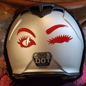 Winking Eyes Decal, Eye Lashes Wink Car Window Sticker, Woman Eyelashes ...