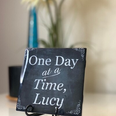 One Day at a Time Tile With Stand - Etsy