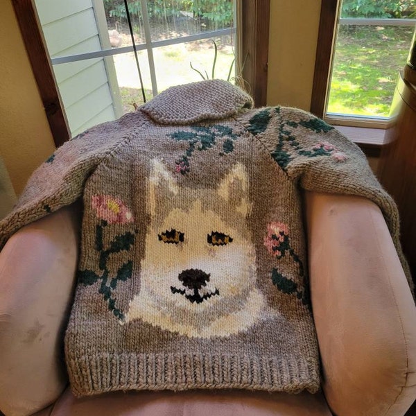 Knitting Pattern for Salish Garden Octopus Sweater Large and Extra ...