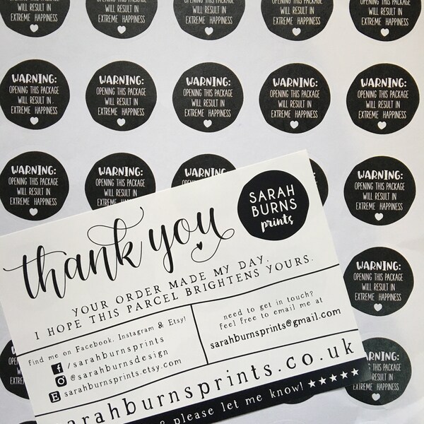 Cute Packaging Stickers, Happy Post Stickers, Cute Happy Mail Sticker ...