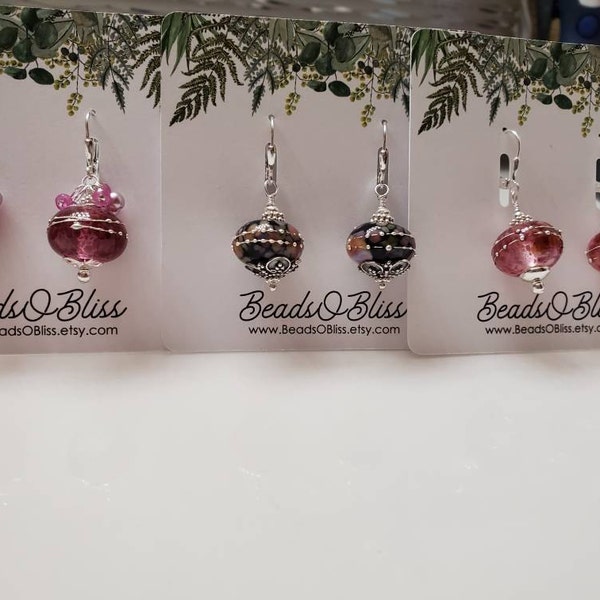 Lampwork Bead Hill Tribe Silver Dragonfly Charm Bracelet for Women ...