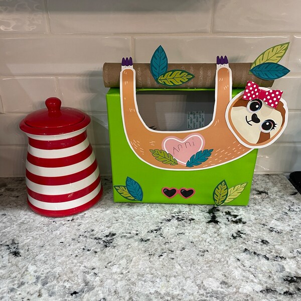 Sloth Printable Box Kit | DIY Valentine Box Decor Kit for Valentine's ...