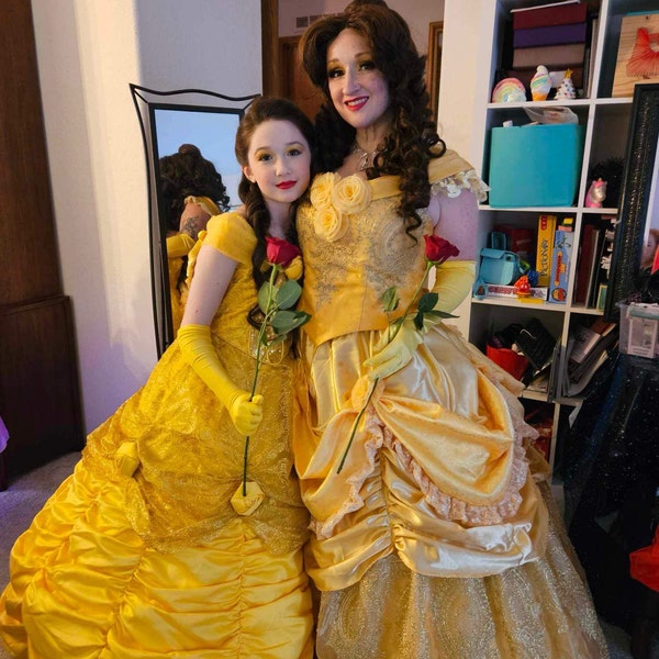 Handmade - Cosplay Deluxe Princess Belle Costume, Belle Dress Cosplay ...