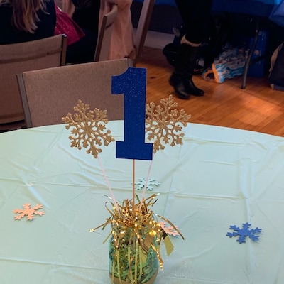 Boy First Birthday Centerpiece Ideas / First Birthday Centerpieces / 4 ...
