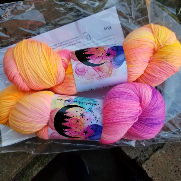 Island Sunset | MADE TO ORDER | Hand Dyed Yarn, Indie Dyed Yarn, Sock ...
