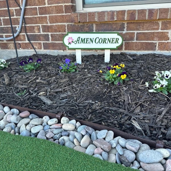 Hand-painted Amen Corner Golf Sign on Plywood - Golf Lover Gift - Etsy