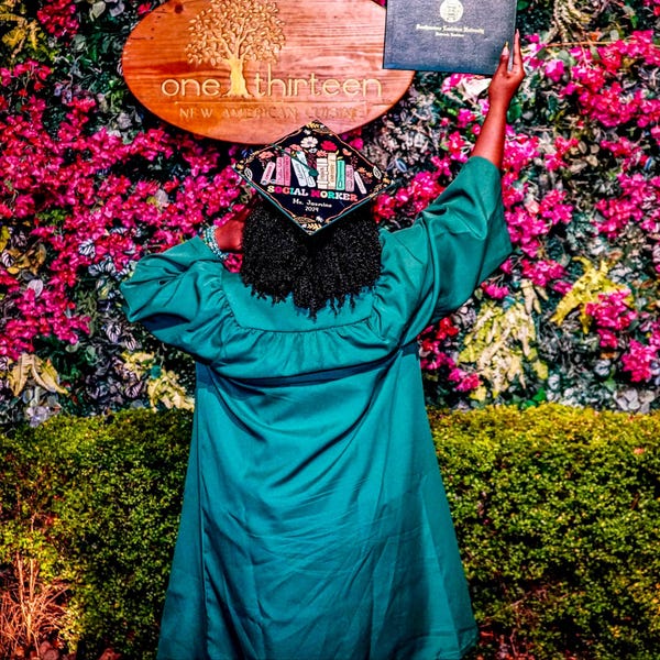 Custom Social Worker Graduation Cap Topper, Personalized Grad Cap ...