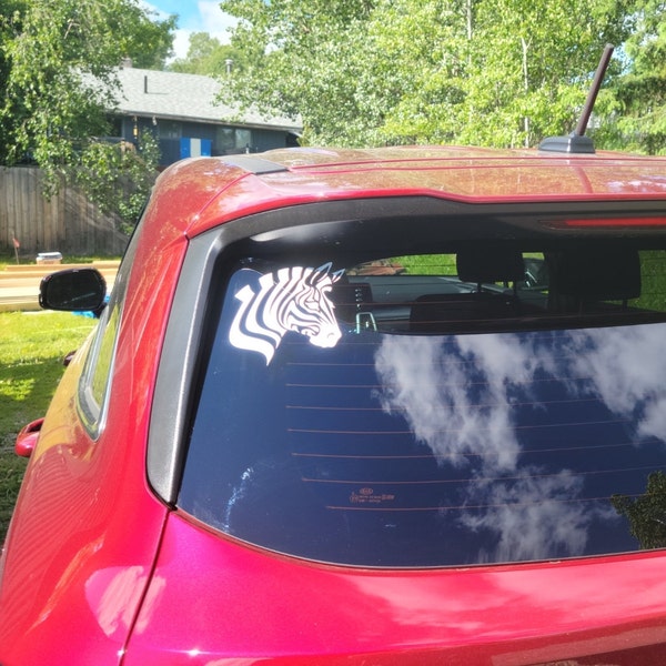 Zebra Head - Vinyl Decal Sticker for Wall, Car, Bike, Iphone, Ipad ...