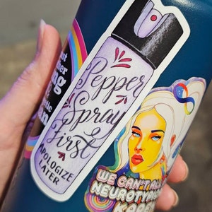 Pepper Spray First, My Favorite Murder Sticker, MFM Sticker, Murderino ...