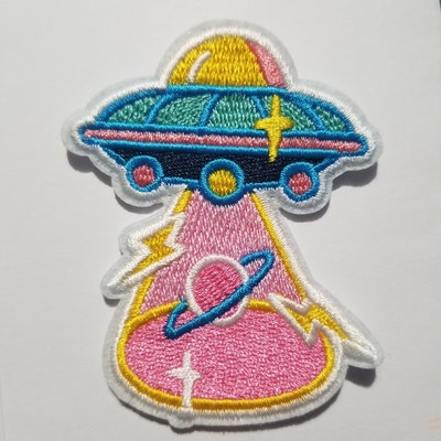 Spaceship Patch, UFO, Patch Space, Iron on Patch,space Patch, Embroidery Patch Sew on Patch ...