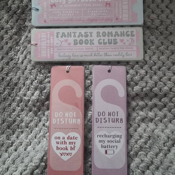Do Not Disturb Bookmark Series | in My Romance Era | Book Lover | Busy ...