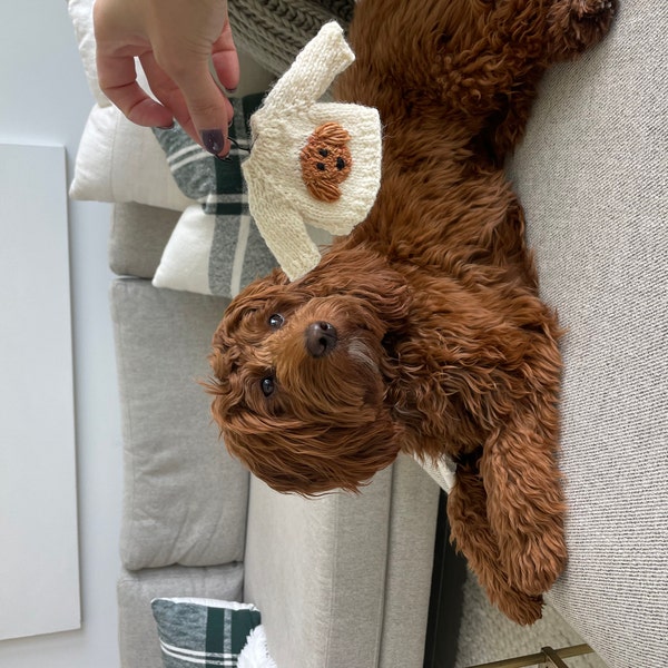 Apricot Goldendoodle Hand-knit Sweater Ornament Doodle Cockapoo Havapoo ...