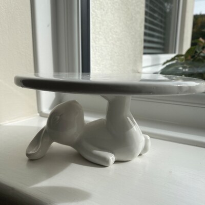 Ceramic Sitting Natural Colour Bunny Large 14 Cm & Small 9 Cm, Easter ...