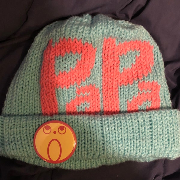 PATTERN Mothman Knit Hat Mothman or Maybe Sandhill Crane Size Knitting ...
