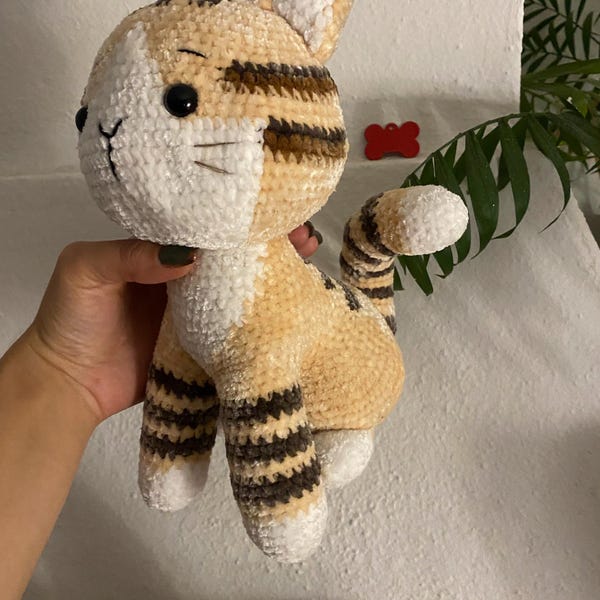 Tabby Cat Crochet Pattern | Amigurumi Ginger Kitty - Etsy