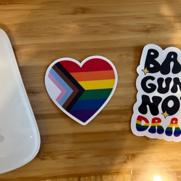 Inclusive Pride Flag Heart / Pride Flag Stickers / Inclusive Pride ...
