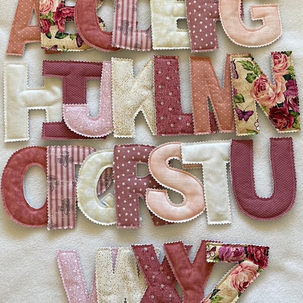 Fabric Alphabet Letters - Etsy
