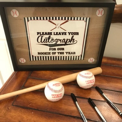 PRINTABLE 8 X 10 Baseball Themed Drink Signs rookie & Old Timers - Etsy