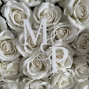 Wedding Initial Fancy Cake Charm Engagement Custom Personalized Acrylic ...