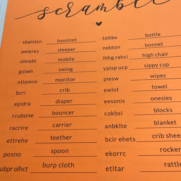 Pass the Prize, Gender Neutral Baby Shower, Minimalist Rhyme Game ...