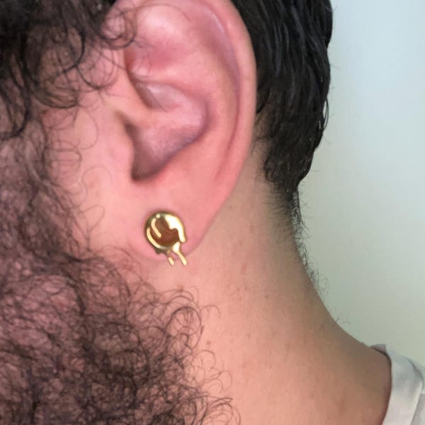 Dripping Ear Bar Gold, Silver, Rose, Dripping Ear Bar, Ear Cuff ...