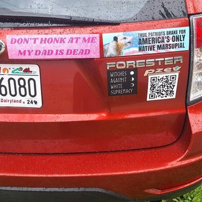 Funny Gen Z Bumper Stickers, Please Don't Honk Cute Car Decal, Crying ...