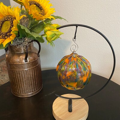 Blush Ruby Hand Blown Glass Ornament - Etsy