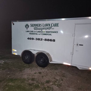 Custom Semi Truck Commercial / Company Name Decals 2 Doors Signs 1 ...