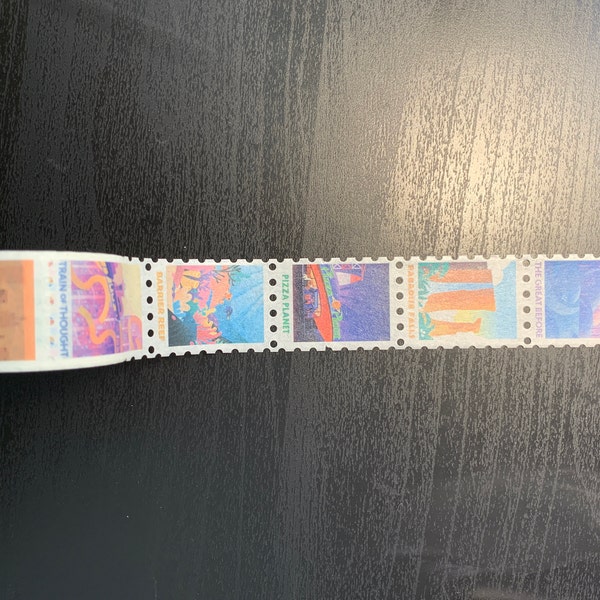 Animated Destinations Stamp Washi Tape 25mm X 5m - Etsy