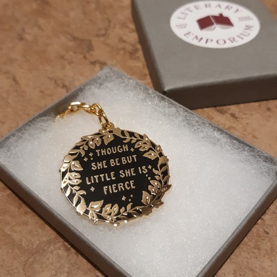Hermia 'little but Fierce' Keyring Enamel Keychain - Etsy