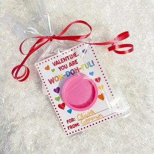 Playdoh Valentines, Printable Valentine Cards, Non-candy Valentine Cards, Play-doh Valentines ...