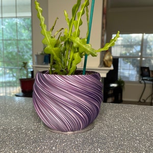 Large Twisted Flower Pot for Plants of All Kinds pastel | Etsy