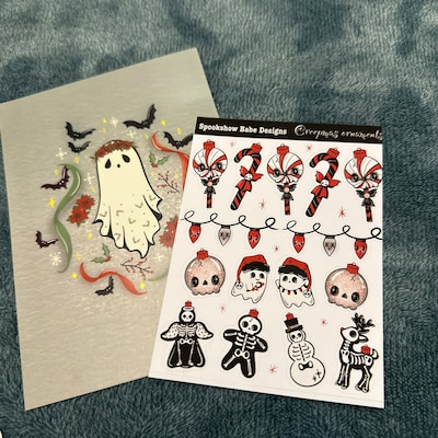 Boo Berry Sticker/strawberry Milk Sticker/creepy Cute Sticker/ghost ...