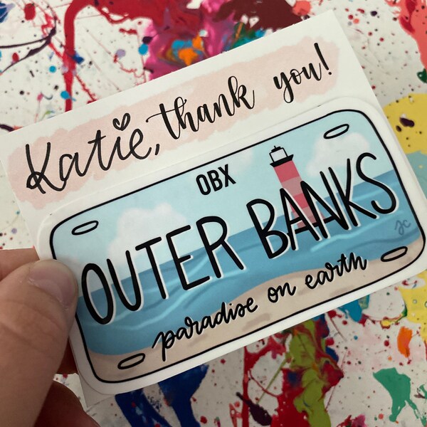 The OG Obx License Plate Sticker , ORIGINAL CREATOR, Waterproof Sticker ...
