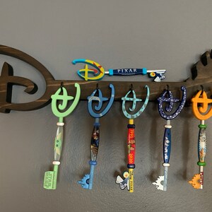 Magical Key to the Kingdom Wall Hanger key Holder Medal Holder Lanyard ...