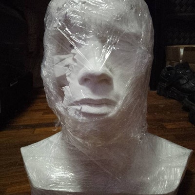Anne Hathaway Half Face Life Mask Lifecast Bust Dark Knight Catwoman ...