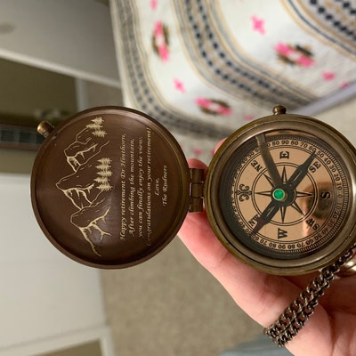 Your Actual Handwriting Compass Wedding Gift for Groom - Etsy
