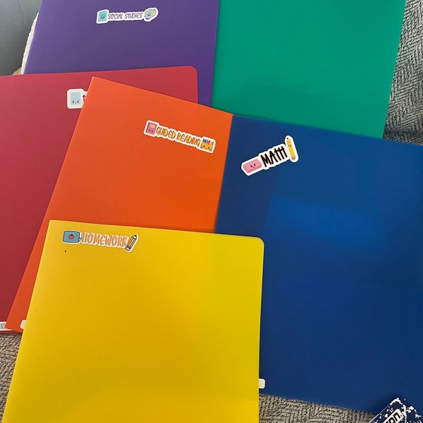 Custom Notebook Labels for School / Notebook Decoration Stickers ...