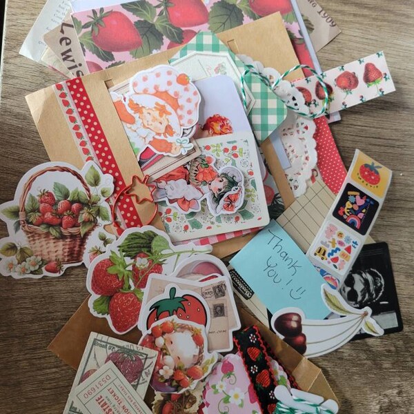Mixed Grab Bag Ephemera Pack COLORFUL 40 Pieces, Unique Journal ...