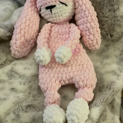 No-sew Basil Bunny Snuggler Crochet PATTERN Bunny Amigurumi Snuggler ...