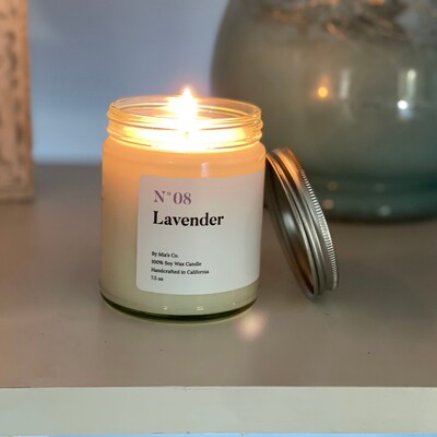 N04 White Tea Candle Handmade Soy Candles Dining Room Decor Essential ...