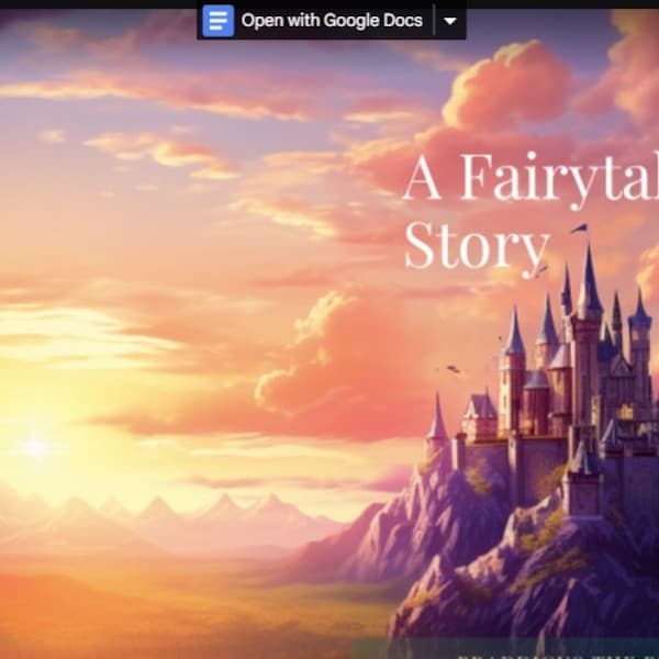 Printed Personal Fairy Tale, Publish Your Fairy Tale, Custom Children's ...